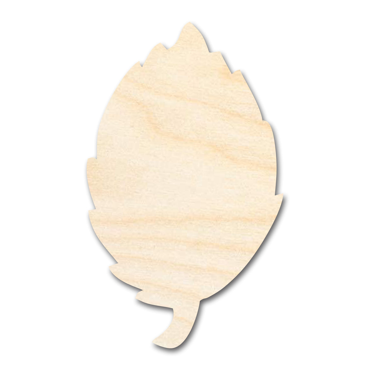 Unfinished Wood Simple Fall Leaf Shape | DIY Craft Cutout | up to 46 ...