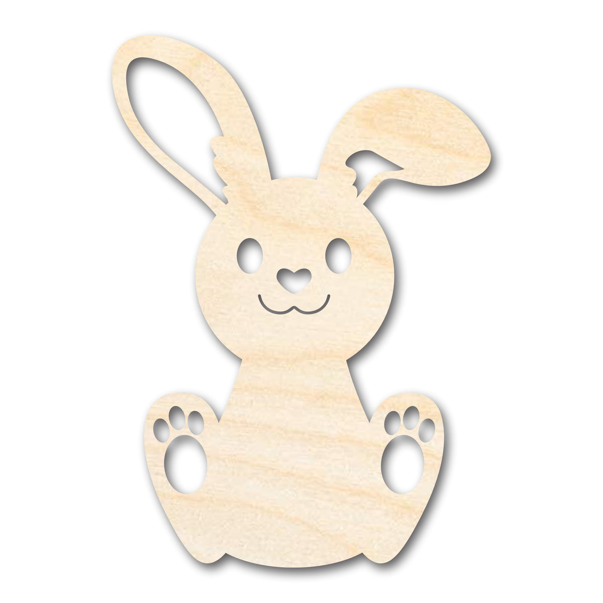 Unfinished Wood Cute Bunny Shape - Easter Spring Kids Craft - up to 46 ...