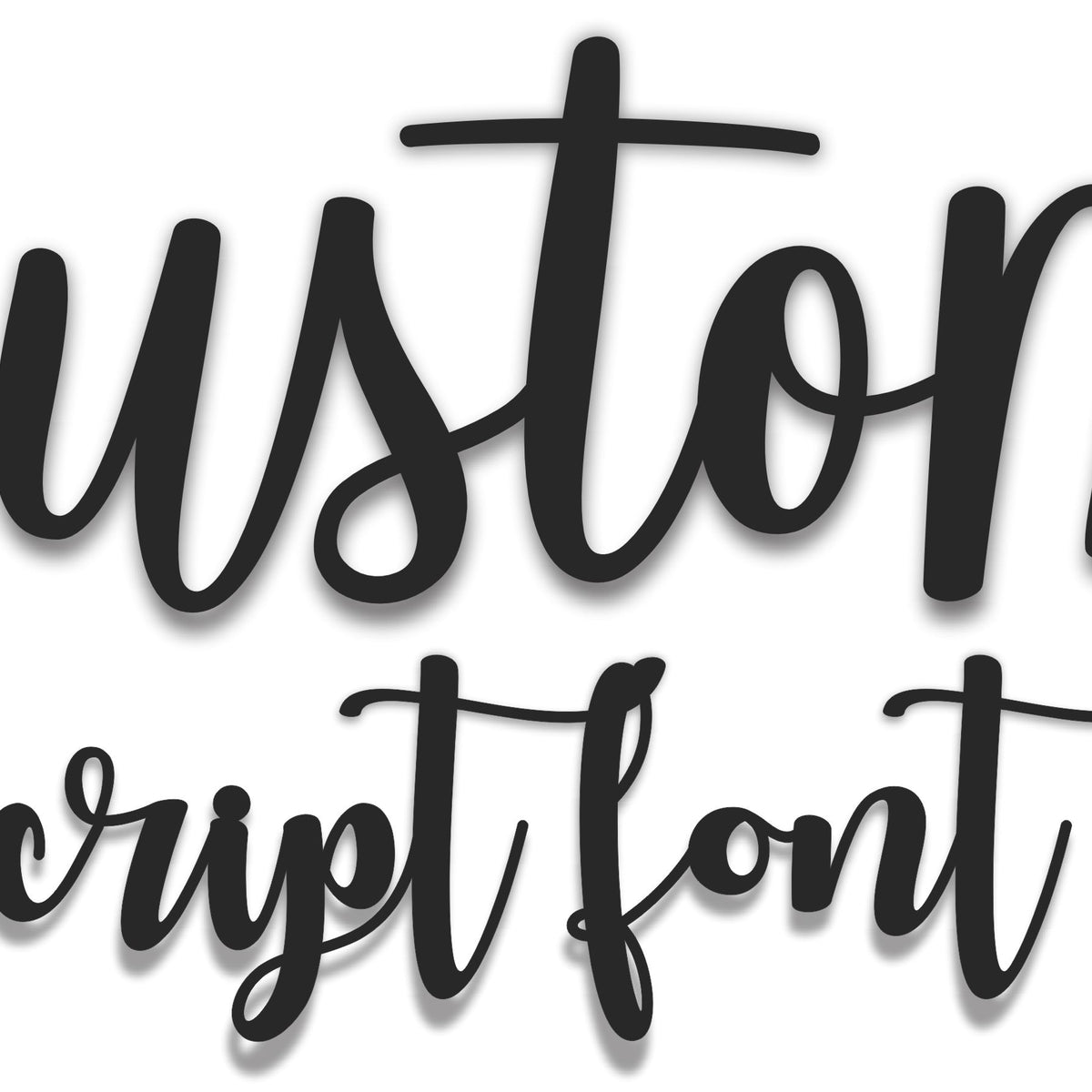 thick cursive script font