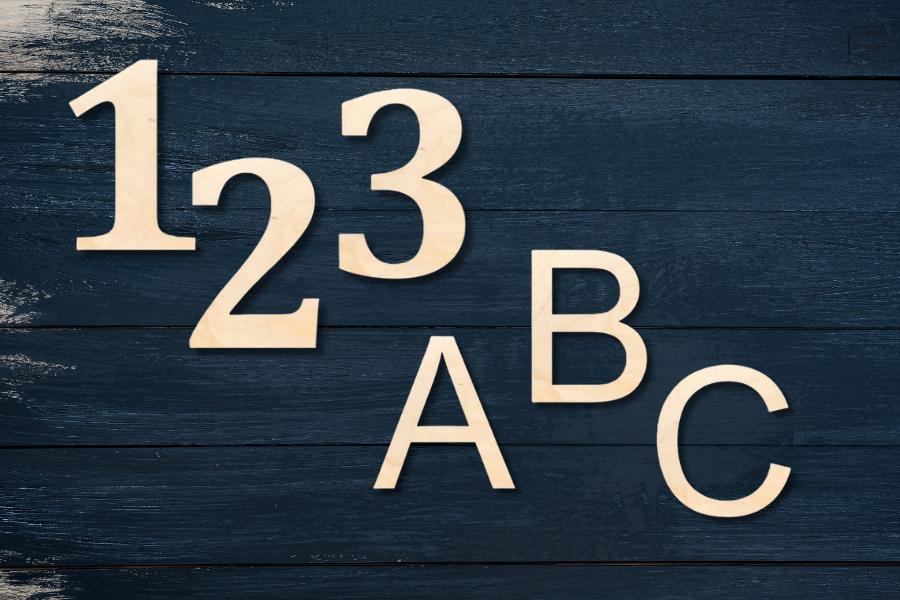 Letters & Numbers Wood Cutouts | 24 Hour Crafts