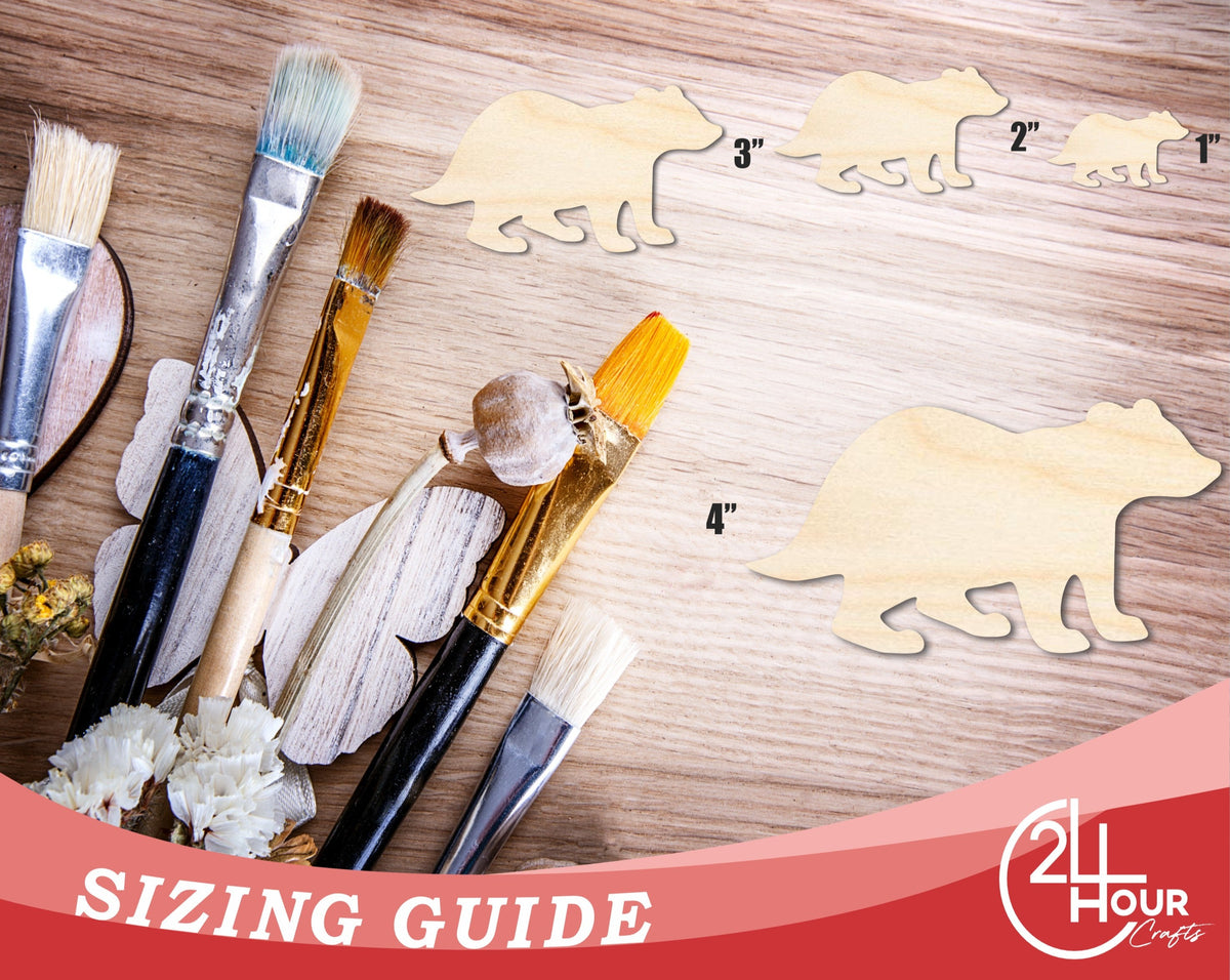 Unfinished Wood Badger Shape - Animal - Wildlife - Craft - up to 24 ...