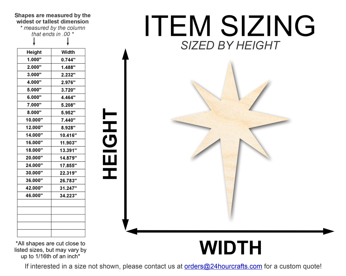 Unfinished Wood Bethlehem Star Shape - Heaven - Angels - Christmas ...