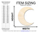 Unfinished Wood Crescent Moon Shape - Night Sky - Craft - up to 24 ...