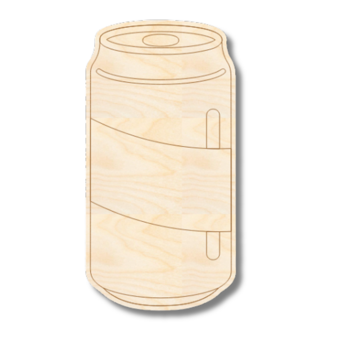 Unfinished Wood Etched Soda Can Shape | Paint By Line Crafts | up to 3 ...