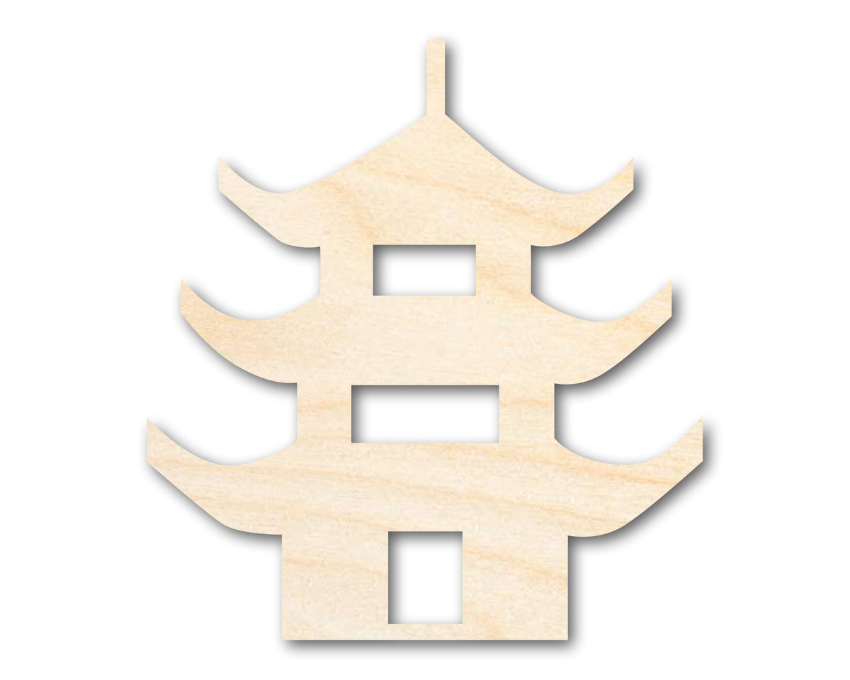 Unfinished Wood Pagoda Shape | Craft Cutout | up to 46" DIY – 24 Hour ...