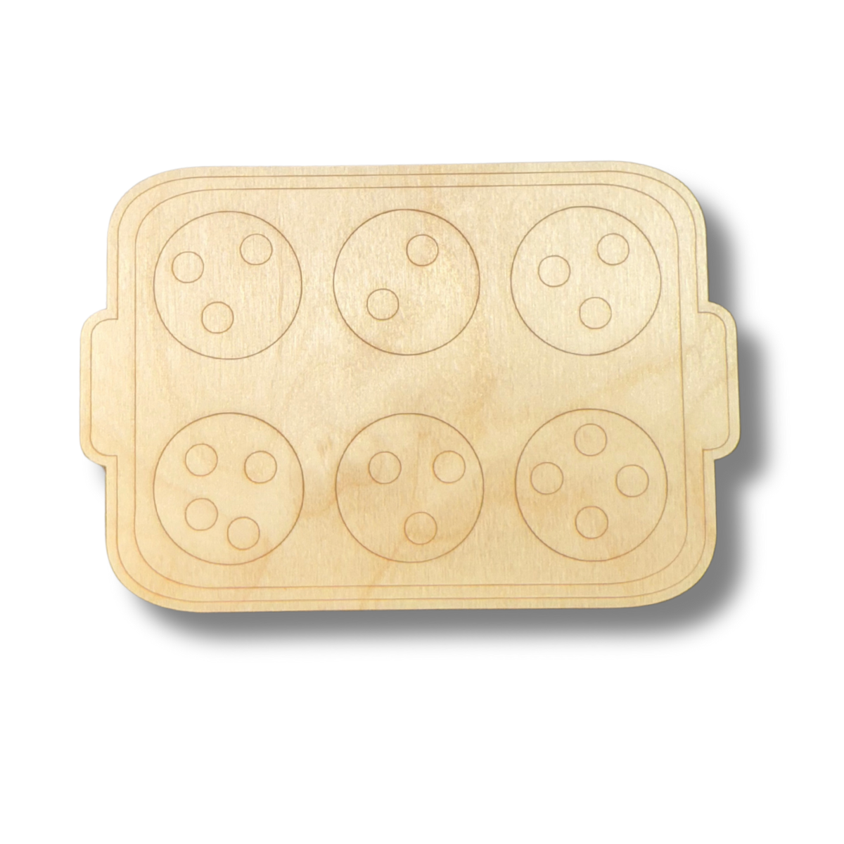 Unfinished Wood Etched Baking Cookies Shape | Paint By Line Crafts | u ...