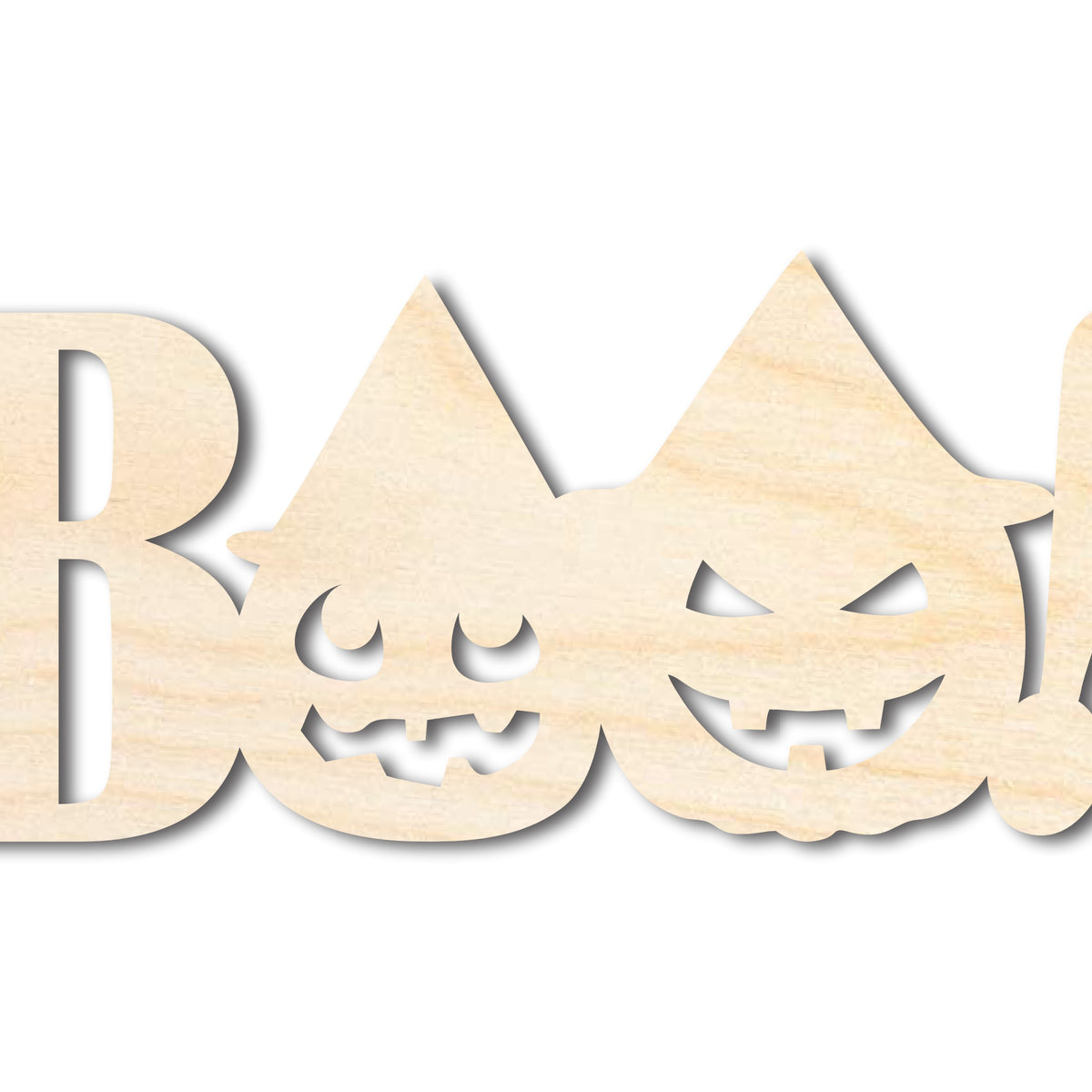 Unfinished Wood Pumpkin Boo Shape | Craft Cutout | up to 46" DIY – 24 ...