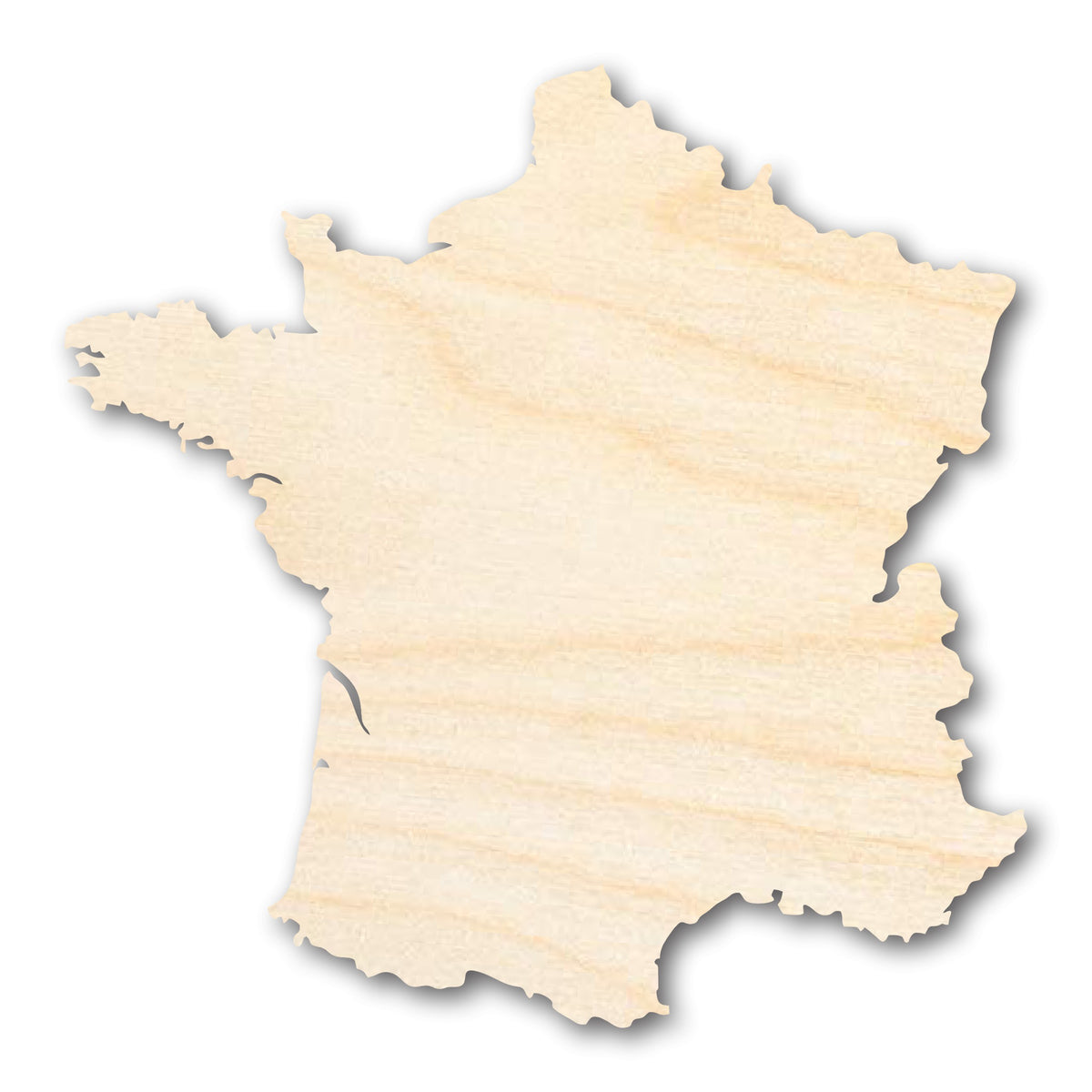 Unfinished Wood France Country Shape - European Craft - up to 46" DIY ...