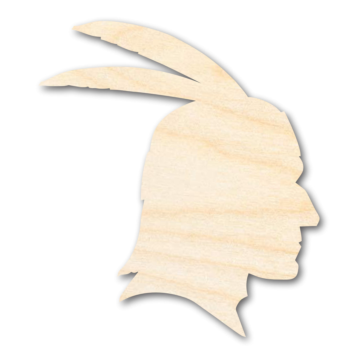 Unfinished Wood Native American Head Profile Silhouette | DIY Native A ...