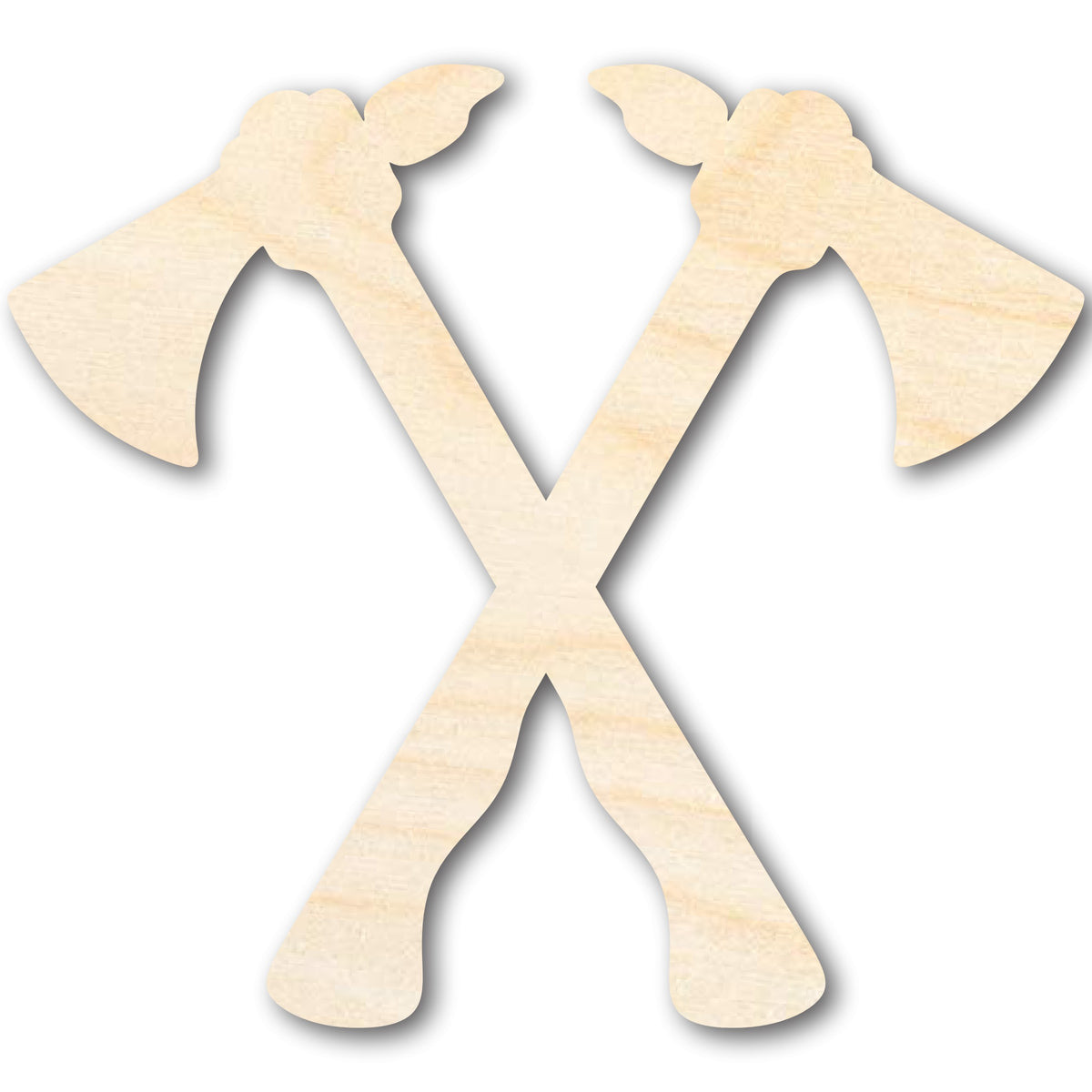 Unfinished Wood Crossed Tomahawks Shape | Native American | Craft Cuto ...