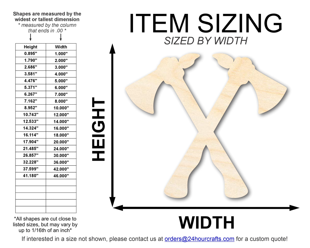Unfinished Wood Crossed Tomahawks Shape | Native American | Craft Cuto ...