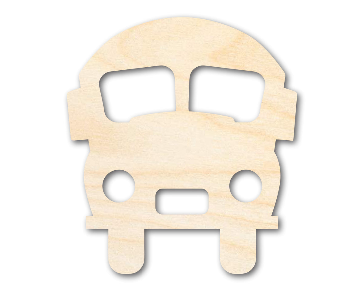 Unfinished Wood Cute School Bus Shape | Back to School | Kids Crafts ...