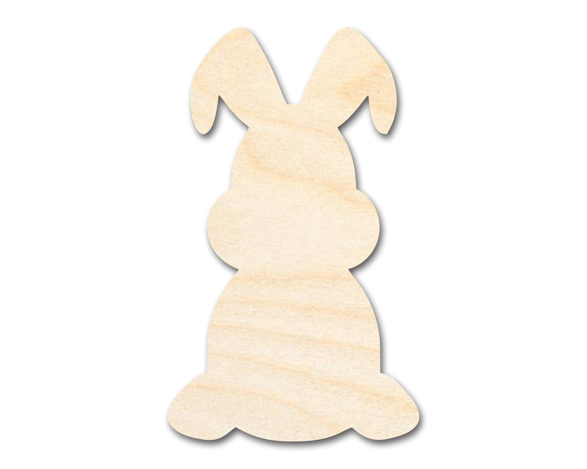 Unfinished Sitting Bunny Silhouette | Easter | DIY Craft Cutout | up t ...