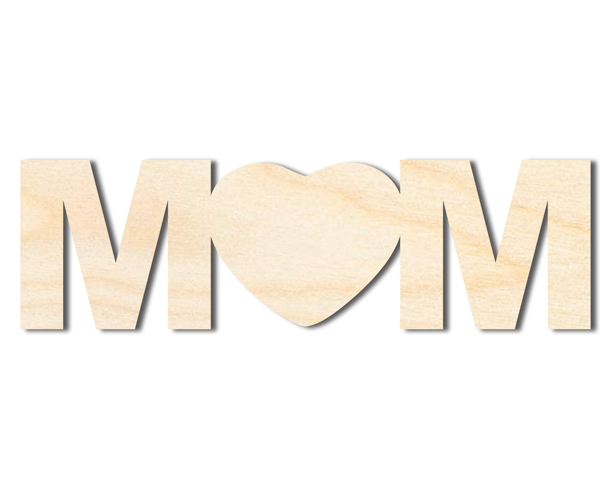 Bigger Better | Unfinished Wood Mom Cutout | DIY Craft Cutout – 24 Hour ...
