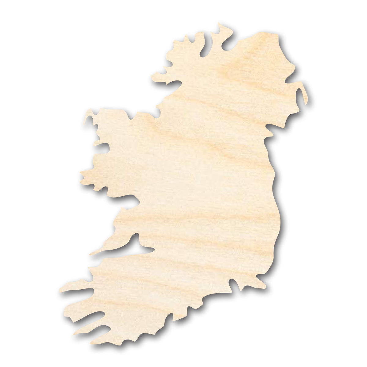 Unfinished Ireland Country Silhouette | DIY Craft Cutout | up to 46" D ...
