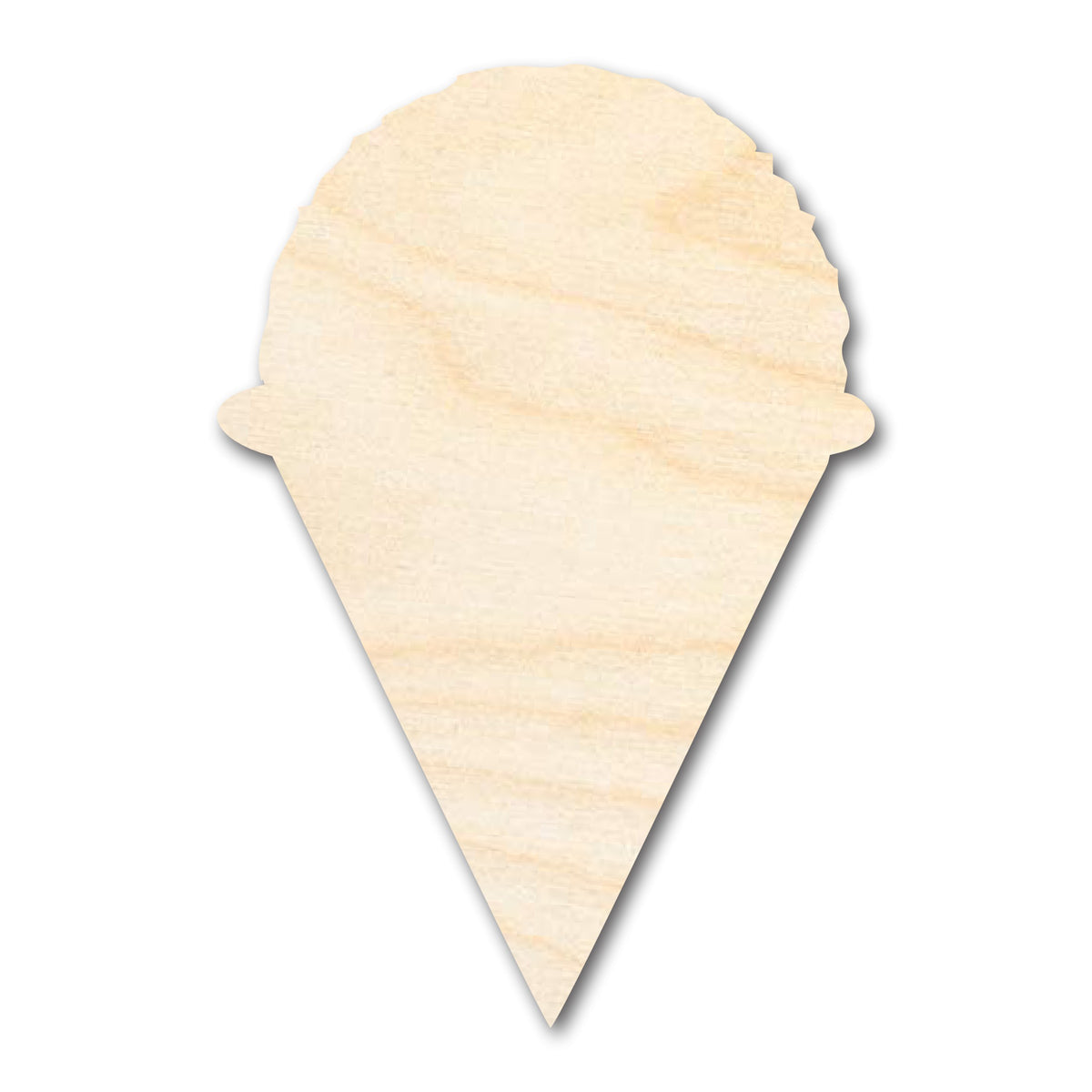 Unfinished Snow Cone Shape | DIY Craft Cutout | up to 46" DIY – 24 Hour ...