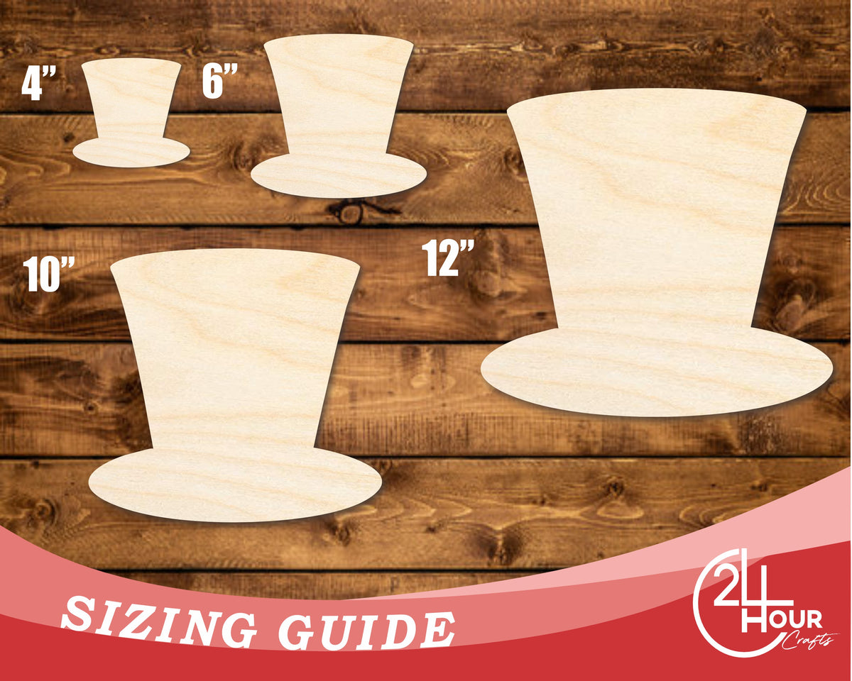 Unfinished Wood Uncle Sam Hat Shape | DIY Craft Cutout | up to 46" DIY ...