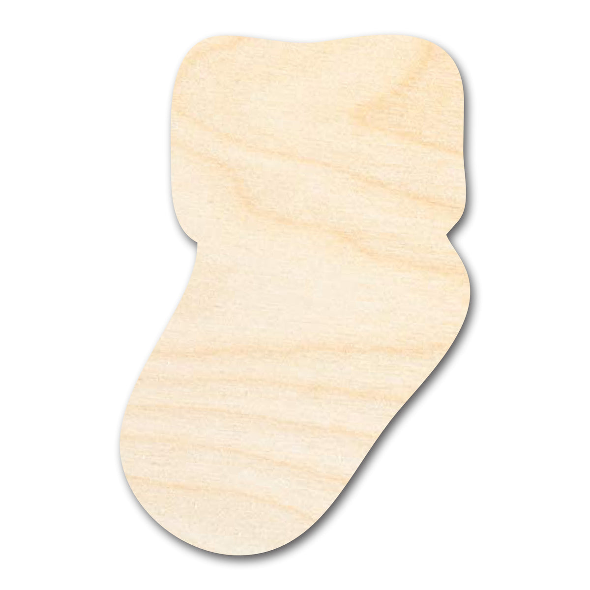 Unfinished Wood Baby Sock Shape | DIY Craft Cutout | up to 46" DIY – 24 ...