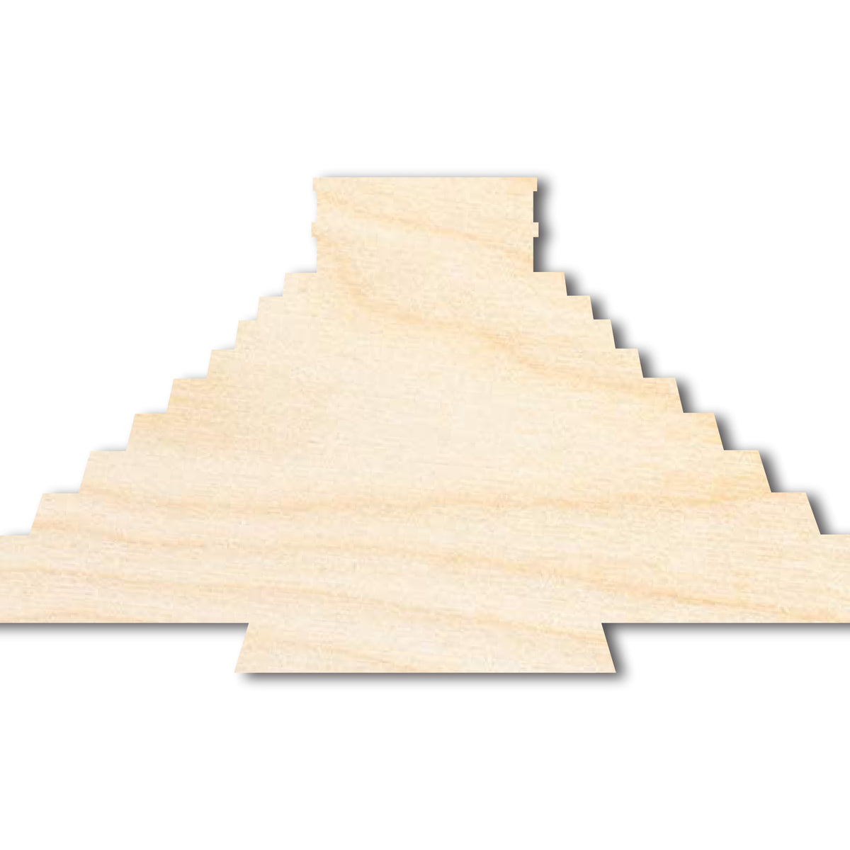 Unfinished Wood Chichen Itza Shape | DIY Craft Cutout | up to 46" DIY ...