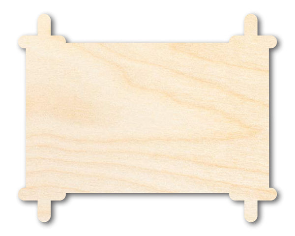 Unfinished Wood Torah Scroll Shape | DIY Craft Cutout | up to 46" DIY ...