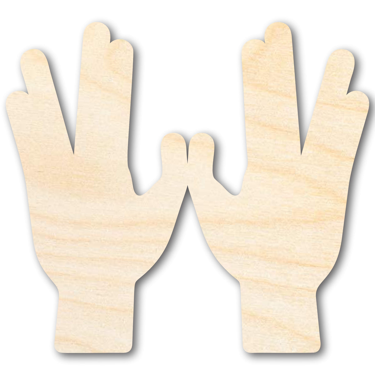 Unfinished Wood Priestly Blessing Hands Shape | DIY Craft Cutout | up ...
