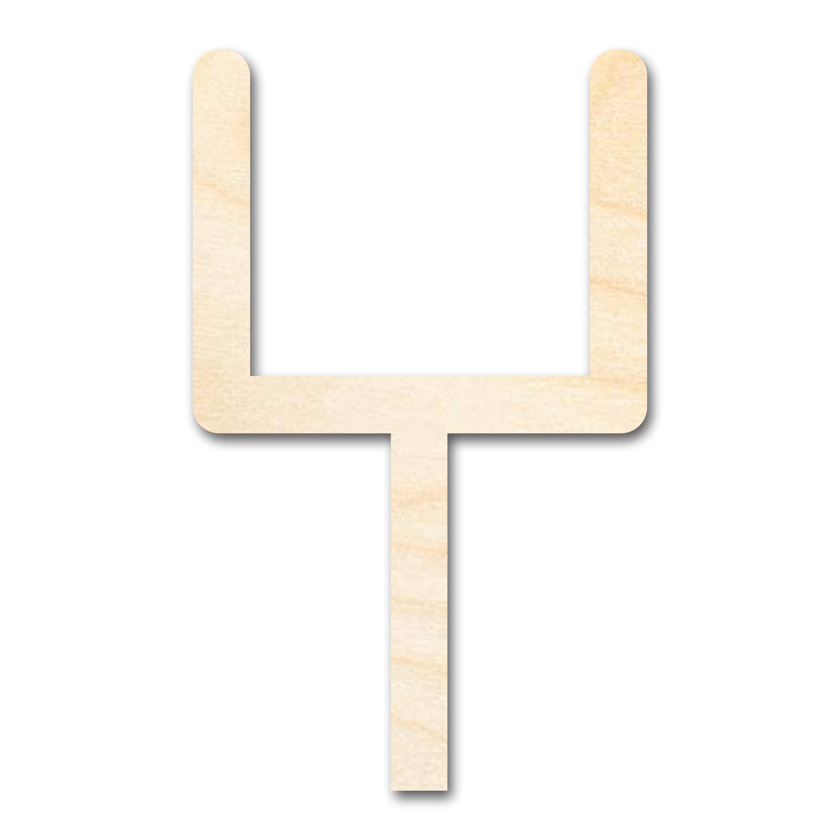 Unfinished Wood Football Field Goal Shape | DIY Craft Cutout | up to 4 ...
