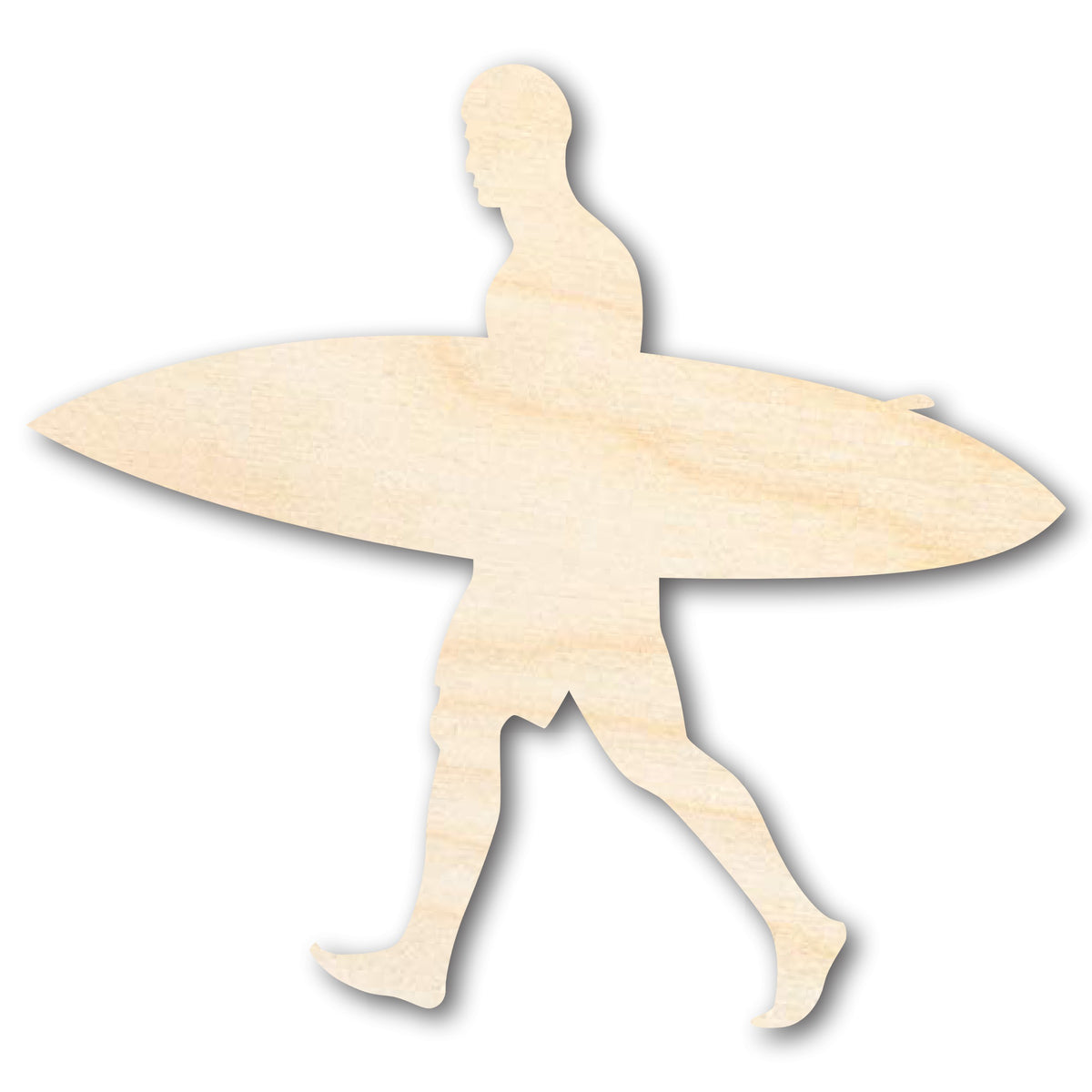 Unfinished Wood Surfer Guy Shape | DIY Craft Cutout | up to 46" DIY ...