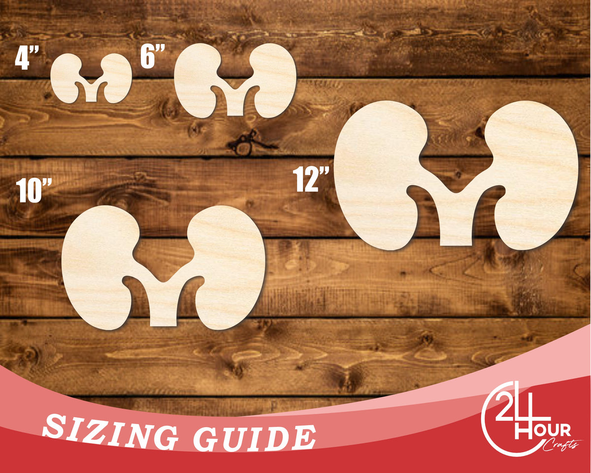 Unfinished Wood Kidney Shape | DIY Craft Cutout | up to 46" DIY – 24 ...