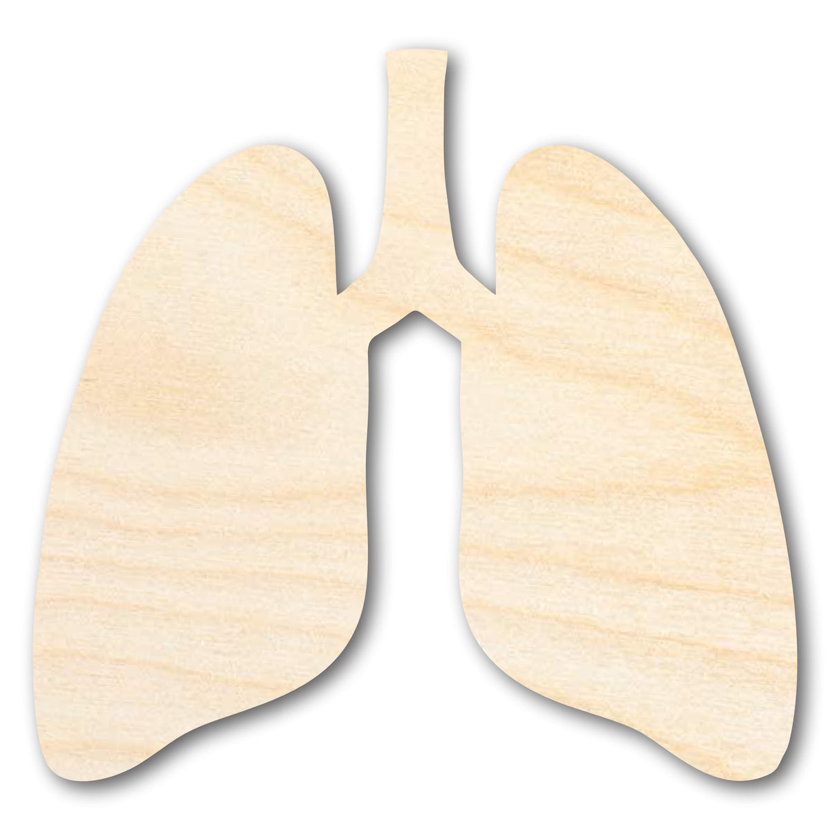 Unfinished Wood Lung Shape | DIY Craft Cutout | up to 46" DIY – 24 Hour ...