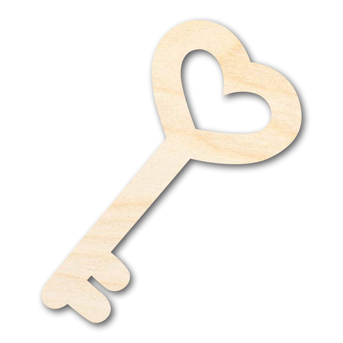 Unfinished Wood Heart Key Shape | DIY Craft Cutout | up to 46" DIY – 24 ...