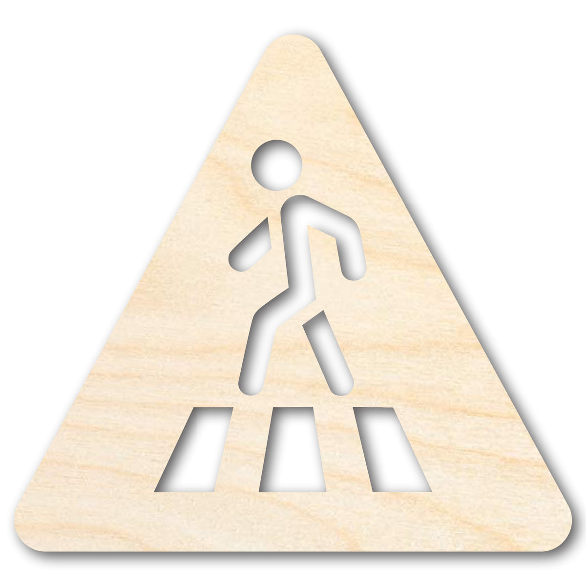 Unfinished Wood Pedestrian Crossing Shape | DIY Craft Cutout | up to 4 ...