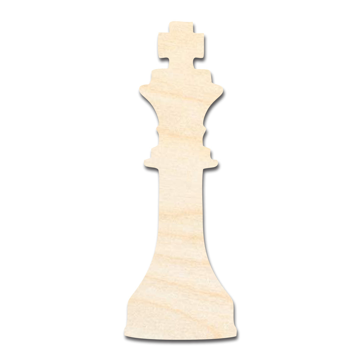 Unfinished Wood King Chess Piece Shape | DIY Craft Cutout | up to 46 ...