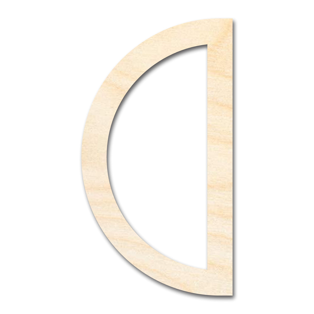 Unfinished Wood Half Circle Outline Shape | DIY Craft Cutout | up to 4 ...