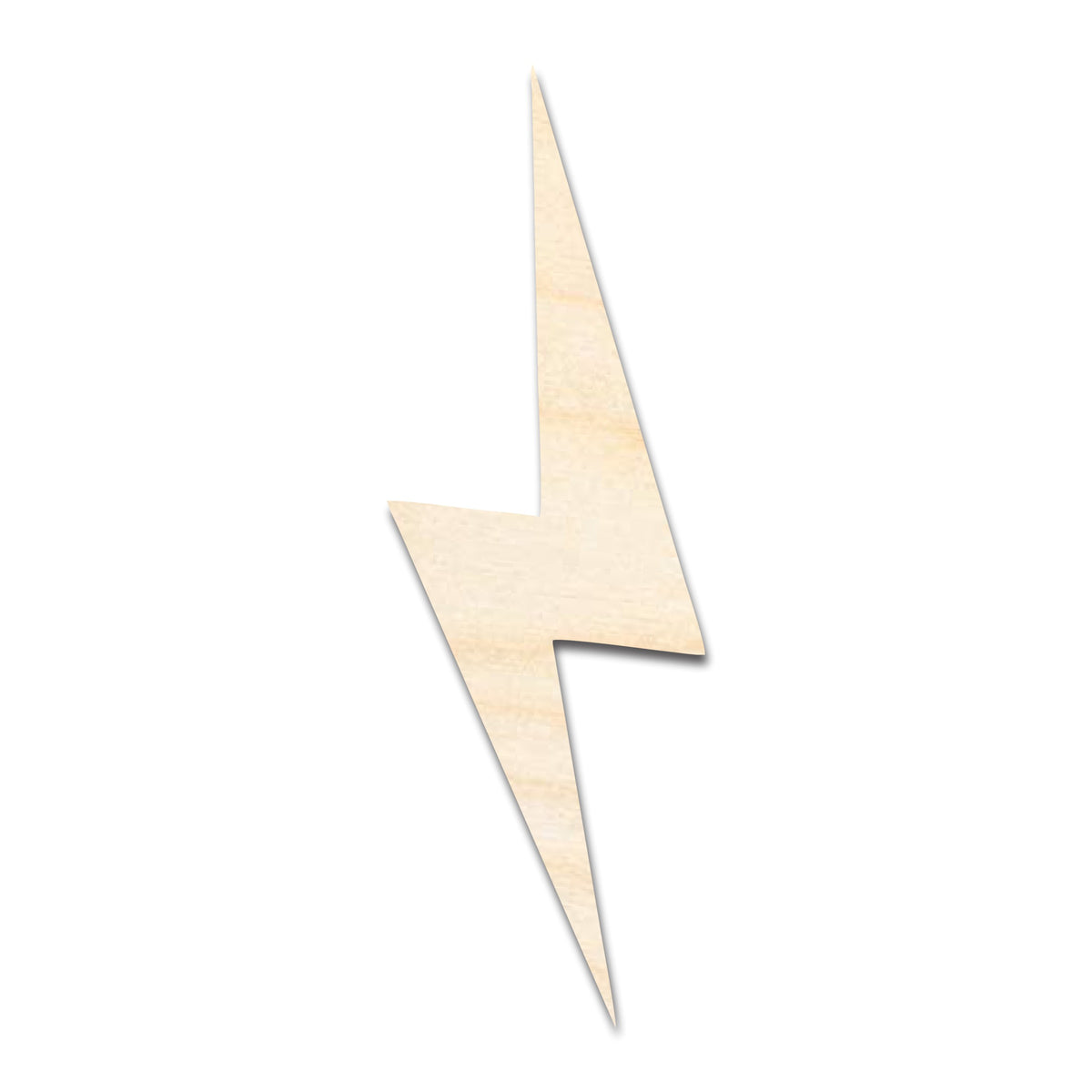 Unfinished Wood Lightning Bolt Shape | DIY Craft Cutout | up to 46" DI ...
