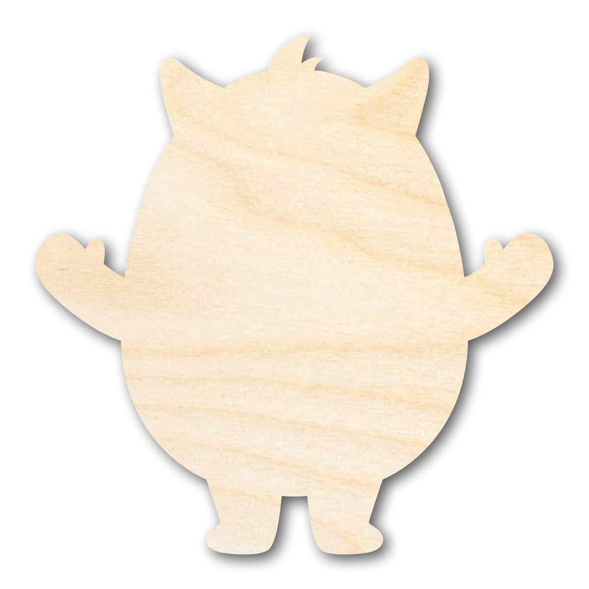 Unfinished Wood Cute Yeti Shape | DIY Craft Cutout | up to 46" DIY – 24 ...