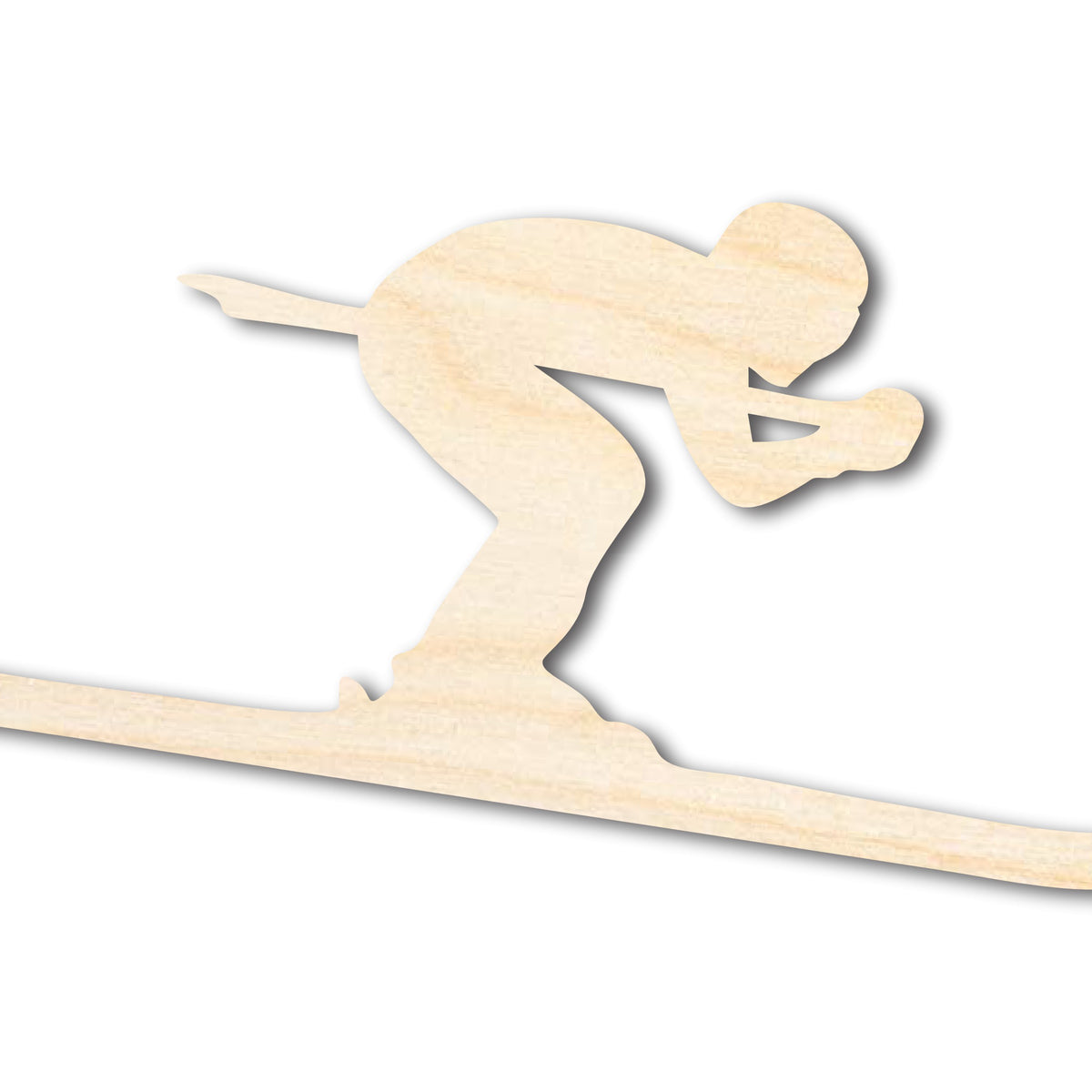 Unfinished Wood Skier Shape | DIY Craft Cutout | up to 46" DIY – 24 ...