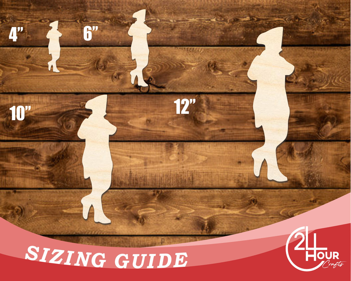 Unfinished Wood War Piper Shape | DIY Craft Cutout | up to 46" DIY – 24 ...