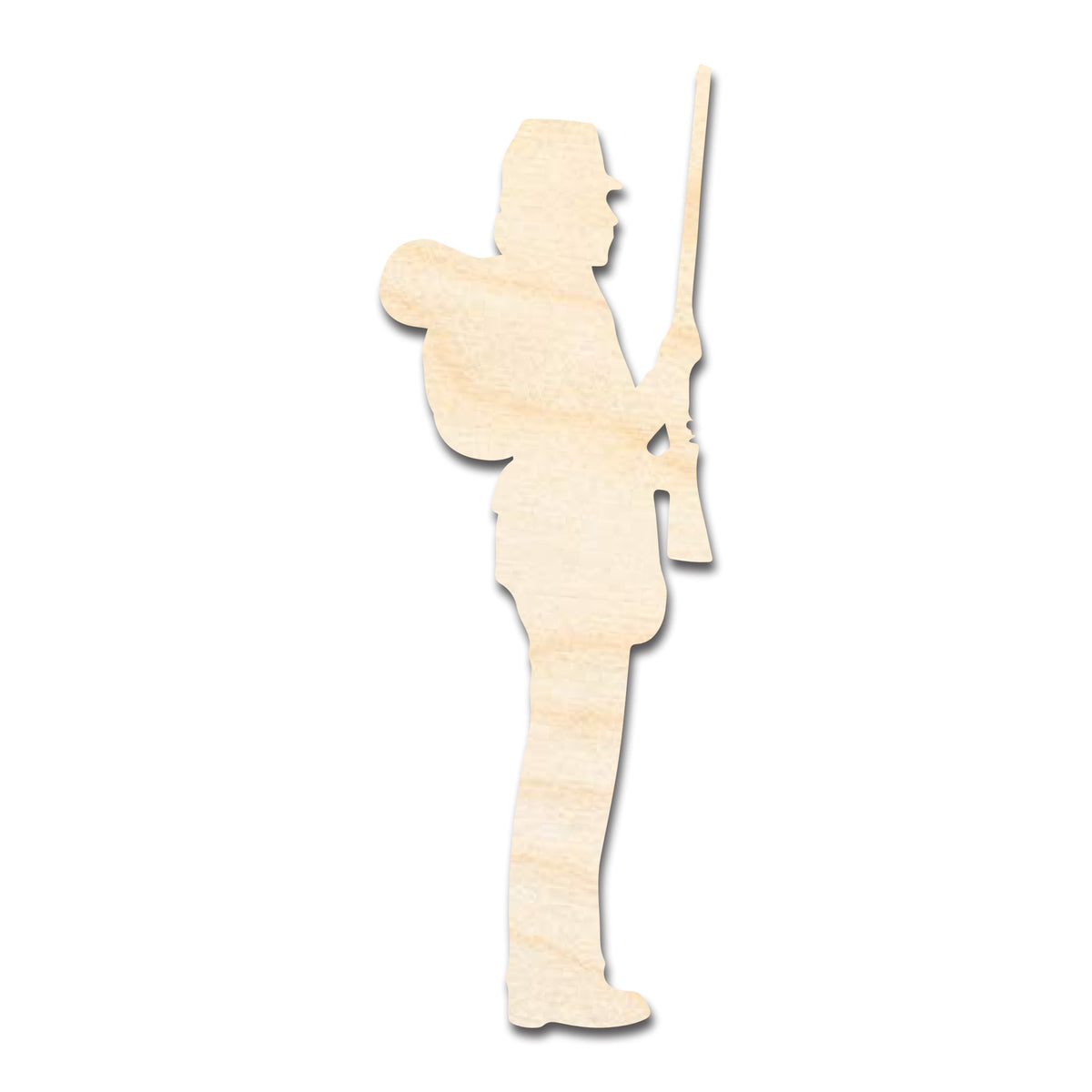 Unfinished Wood Soldier With Rifle Shape | DIY Craft Cutout | up to 46 ...