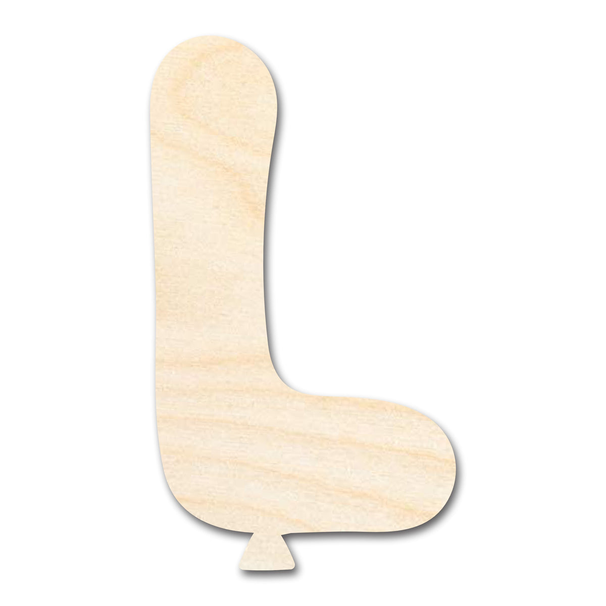 Unfinished Wood Balloon Letter L Shape | DIY Craft Cutout | up to 46 ...
