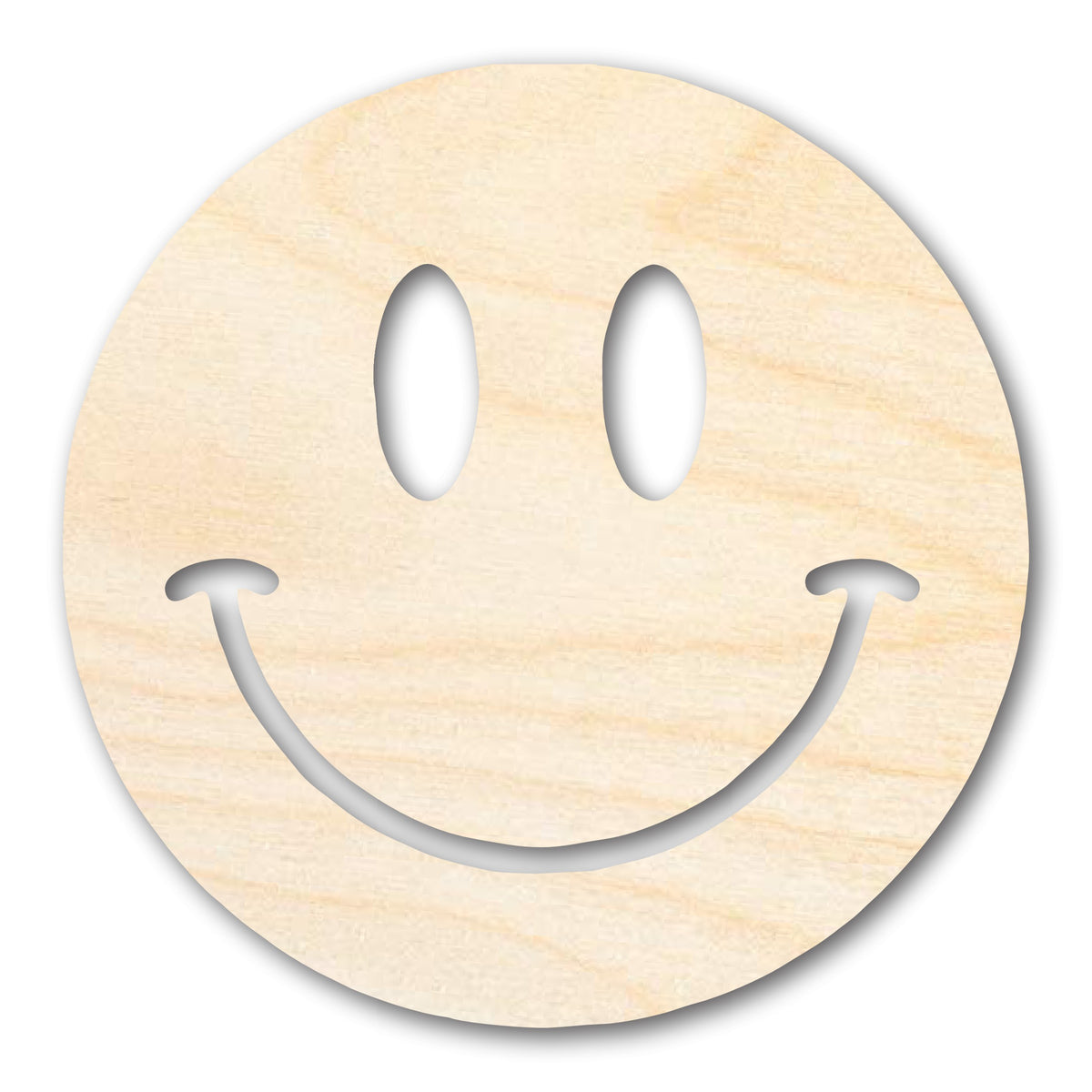 Unfinished Wood Smiley Face Shape | DIY Craft Cutout | up to 46" DIY ...