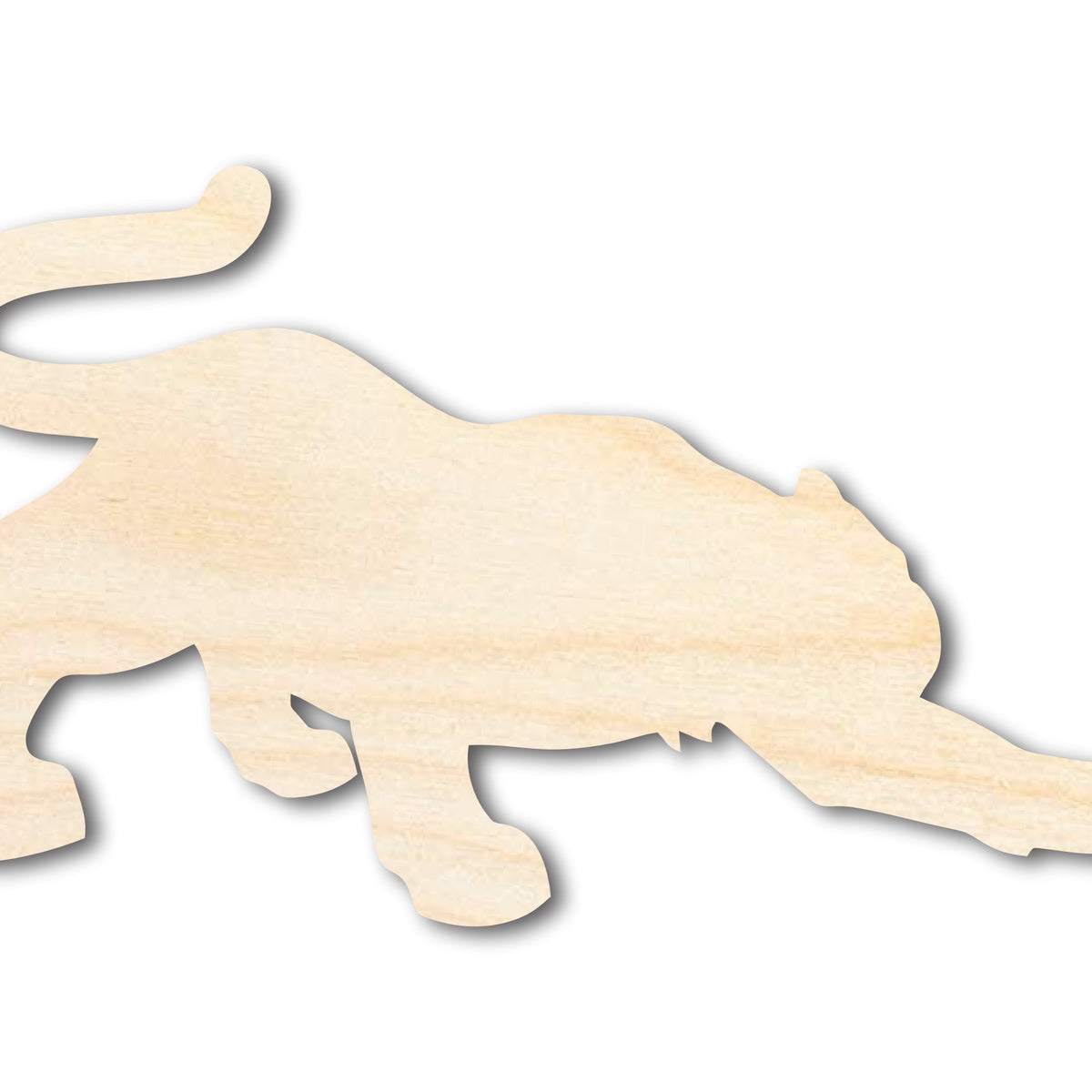 Unfinished Wood Tiger Mascot Shape | DIY Craft Cutout | up to 46" DIY ...