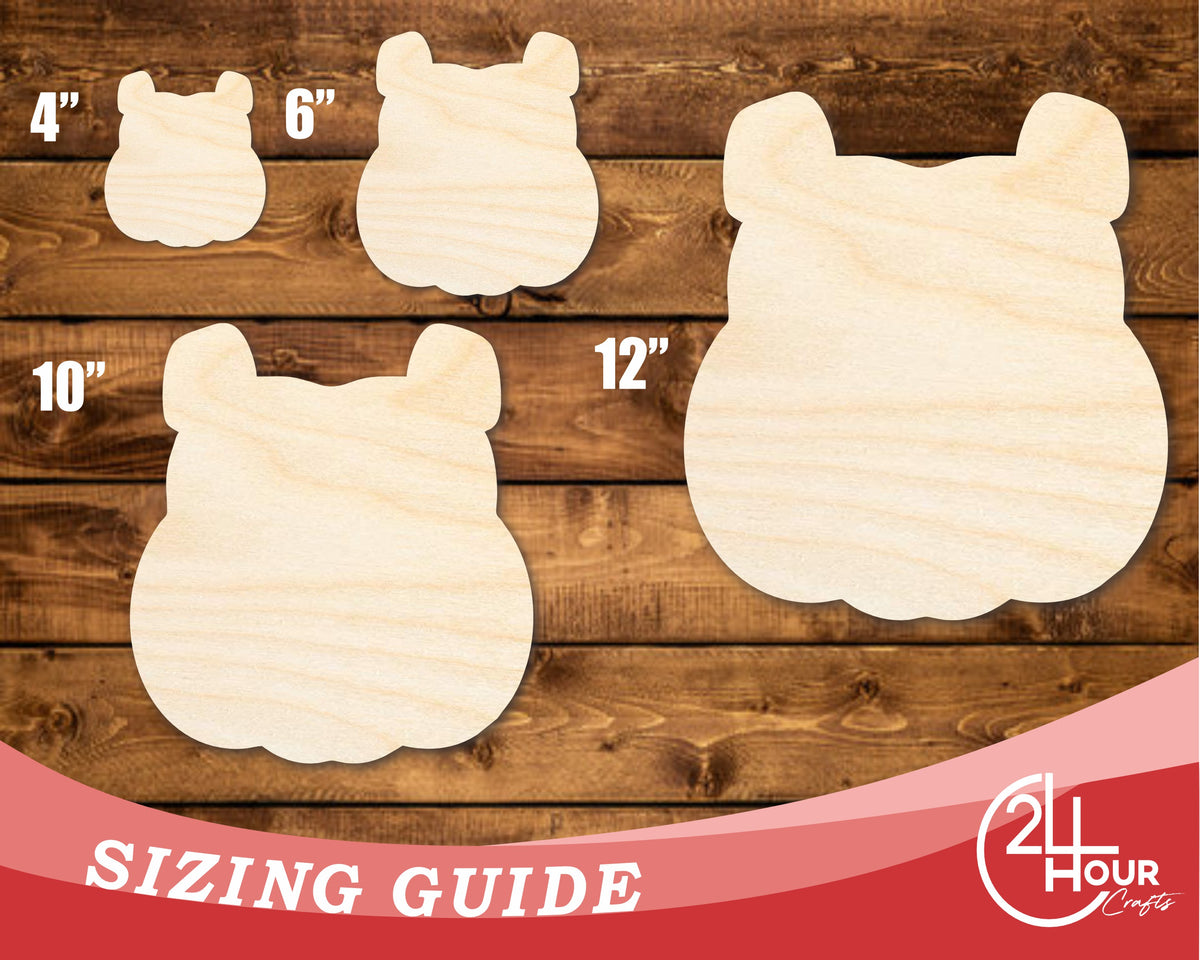 Unfinished Wood Bulldog Mascot Shape | DIY Craft Cutout | up to 46" DI ...