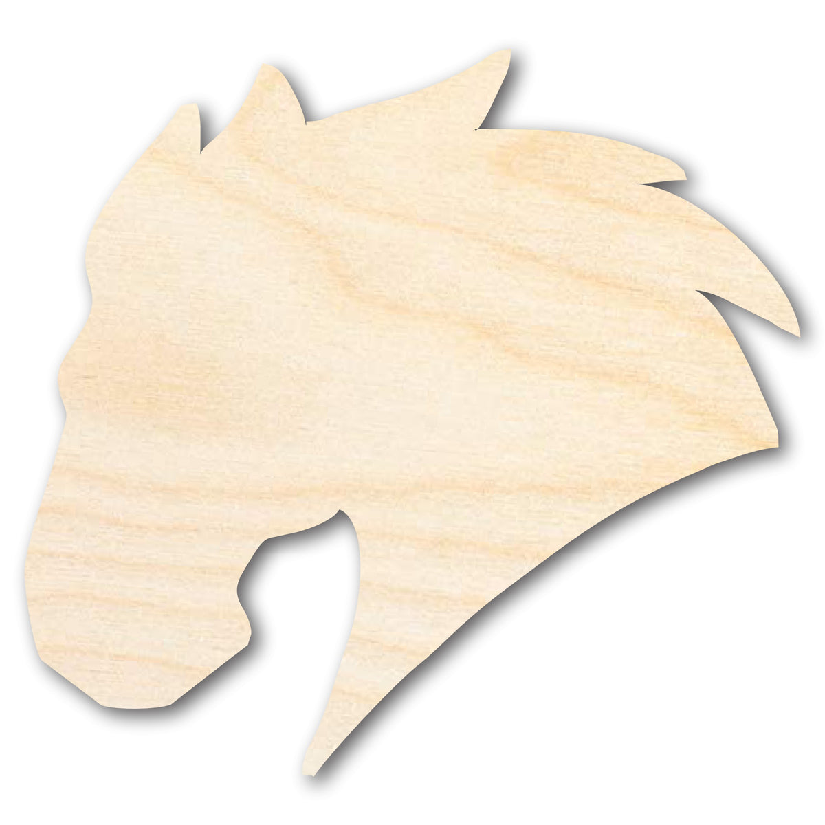 Unfinished Wood Mustang Mascot Shape | DIY Craft Cutout | up to 46" DI ...