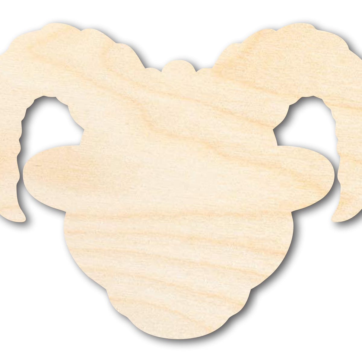 Unfinished Wood Ram Mascot Shape | DIY Craft Cutout | up to 46" DIY ...