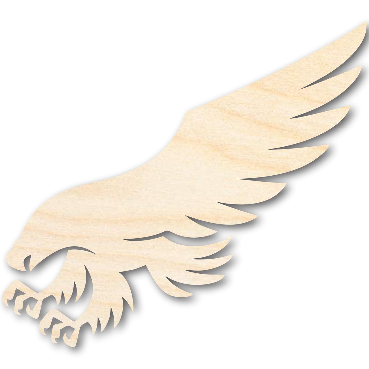 Unfinished Wood Hawk Mascot Shape | DIY Craft Cutout | up to 46" DIY ...