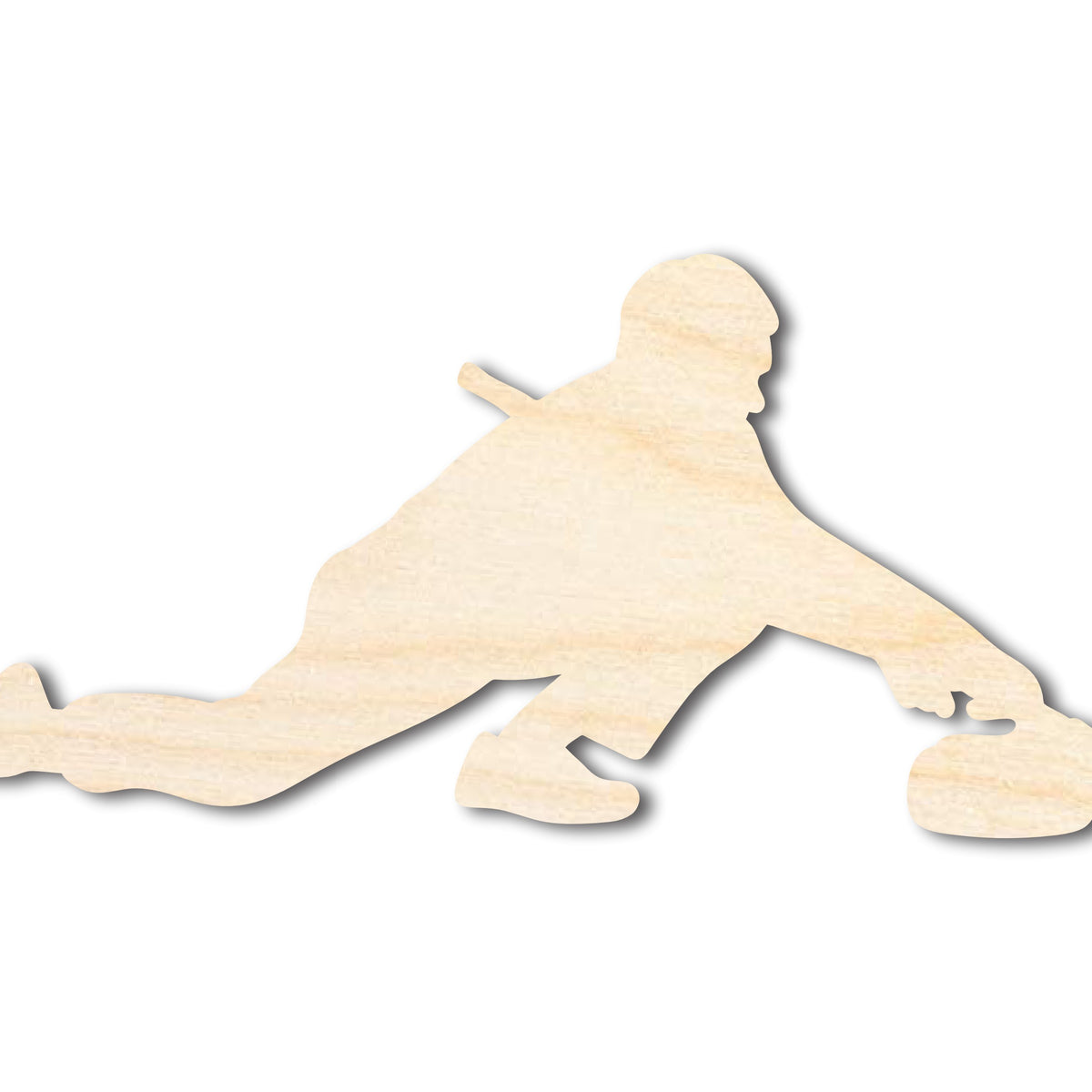 Unfinished Wood Curling Man Shape | DIY Craft Cutout | up to 46" DIY ...