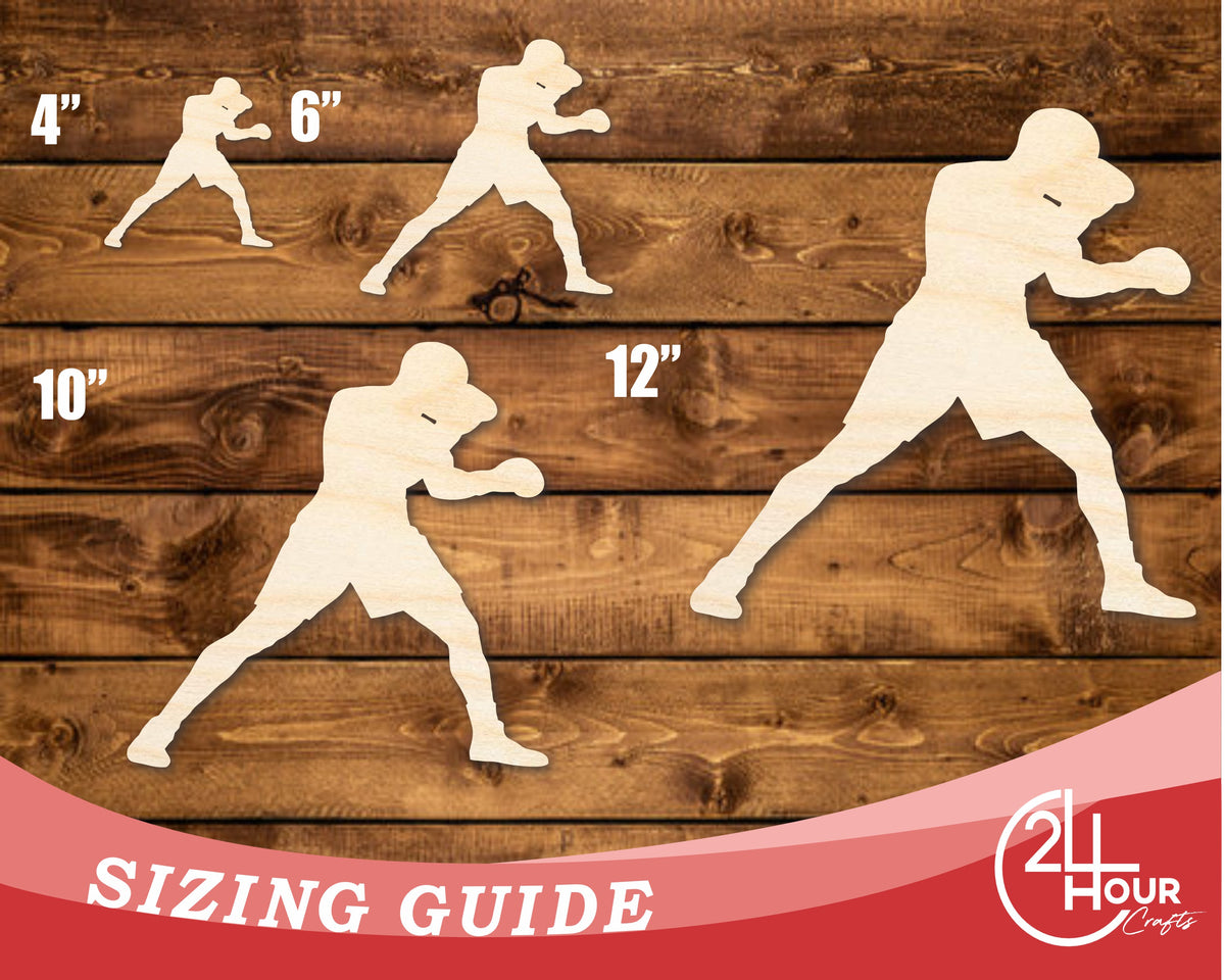 Unfinished Wood Boxer Shape | DIY Craft Cutout | up to 46" DIY – 24 ...