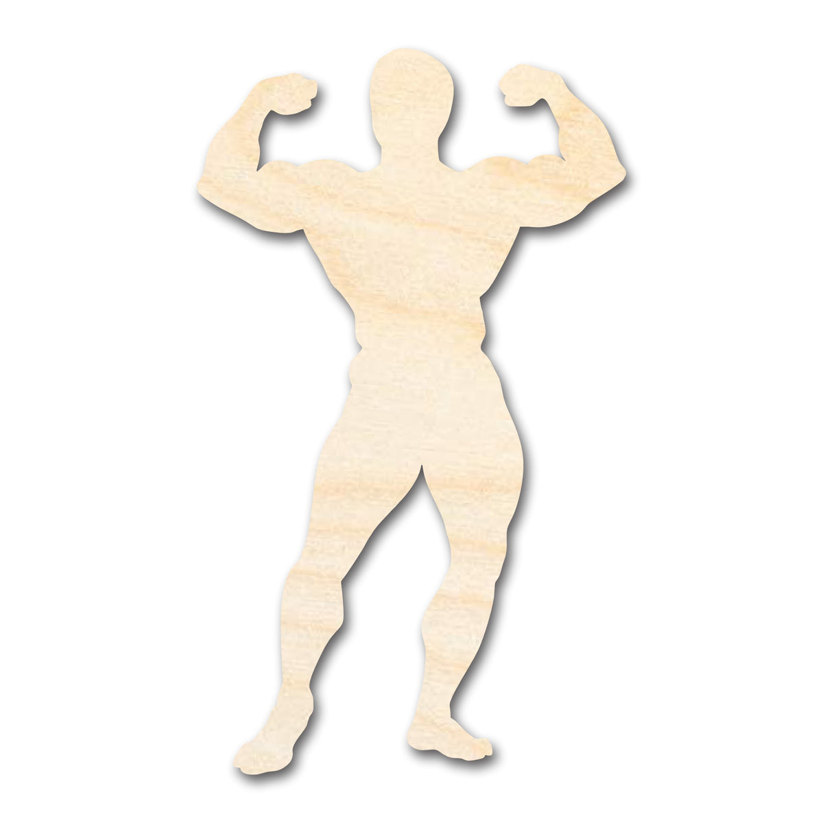 Unfinished Wood Body Builder Shape | DIY Craft Cutout | up to 46" DIY ...