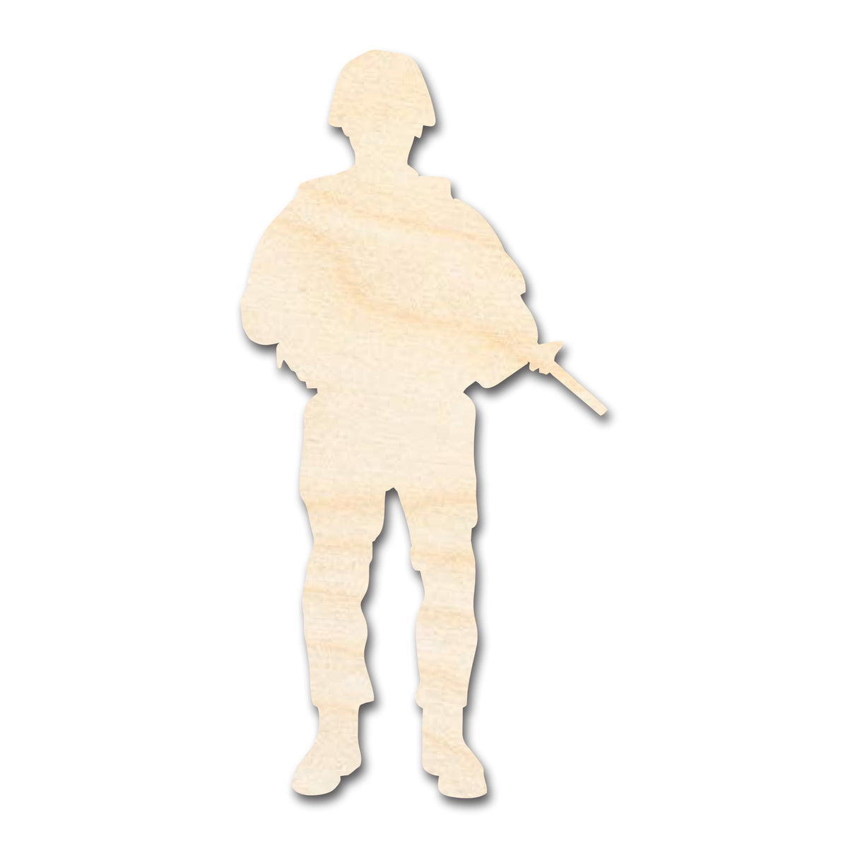Unfinished Wood American Soldier Shape | DIY Craft Cutout | up to 46 ...
