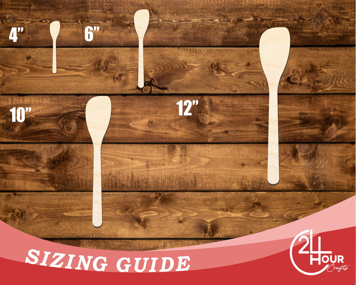 Unfinished Wood Spatula Shape | DIY Craft Cutout | up to 46" DIY – 24 ...